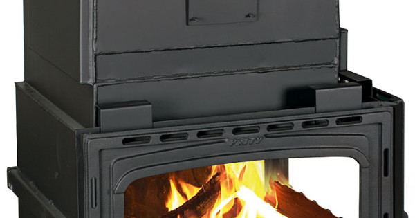 Камера за вграждане на твърдо гориво PRITY 2C W28 с водна риза, чугунена врата - Vladeks-bg.com